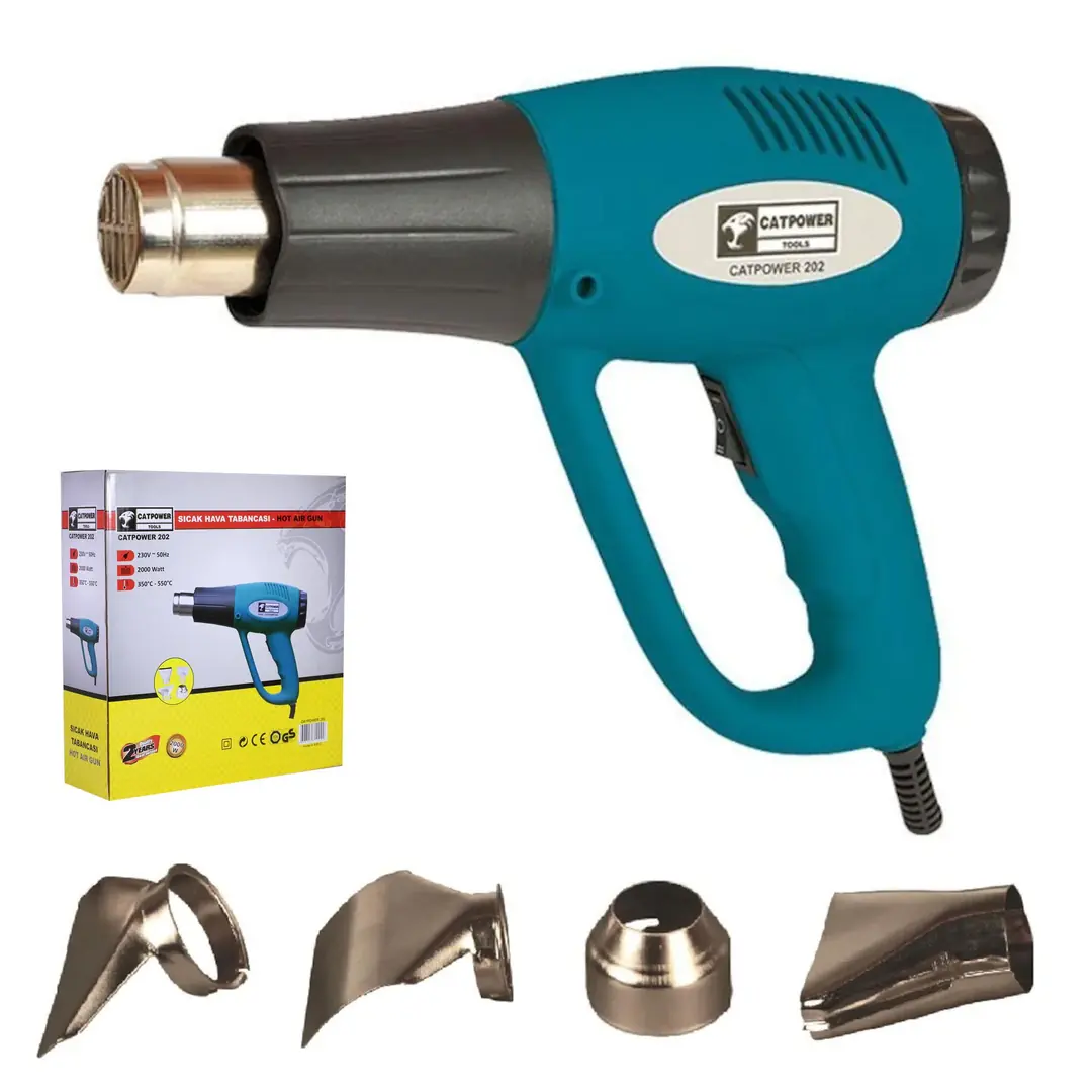 Catpower 202 Sıcak Hava Tabancası İki Kademeli 2000W- Badem10