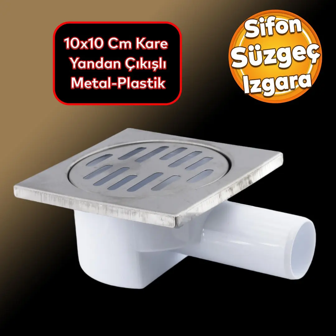 Metal Plastik Yer Süzgeci Banyo Izgara Lavabo Pis Su Gideri Kapak ...