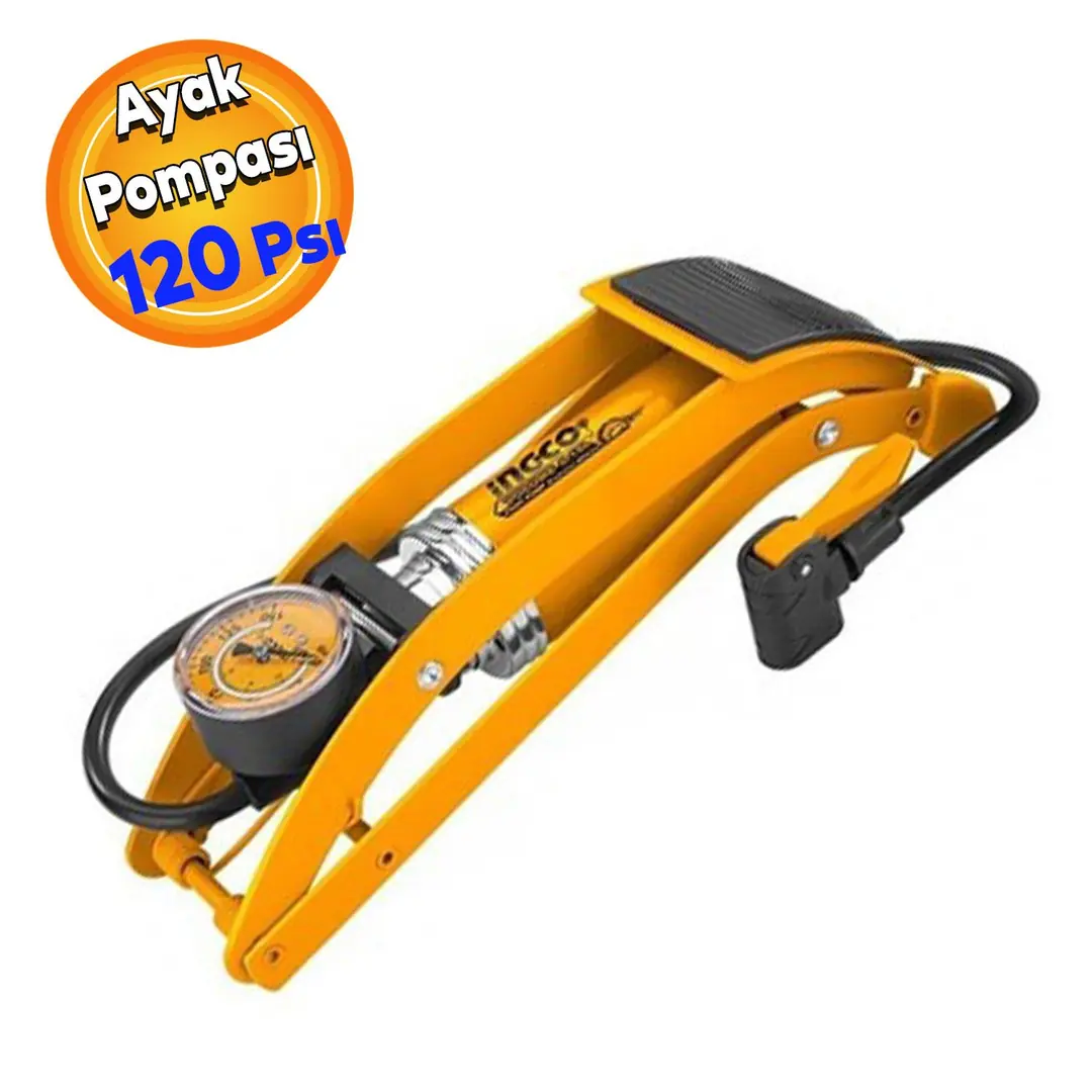 İNGCO MPP5511 Ayak Gösterge Pompası Lastik Araba Araç Teker Tekerlek ...