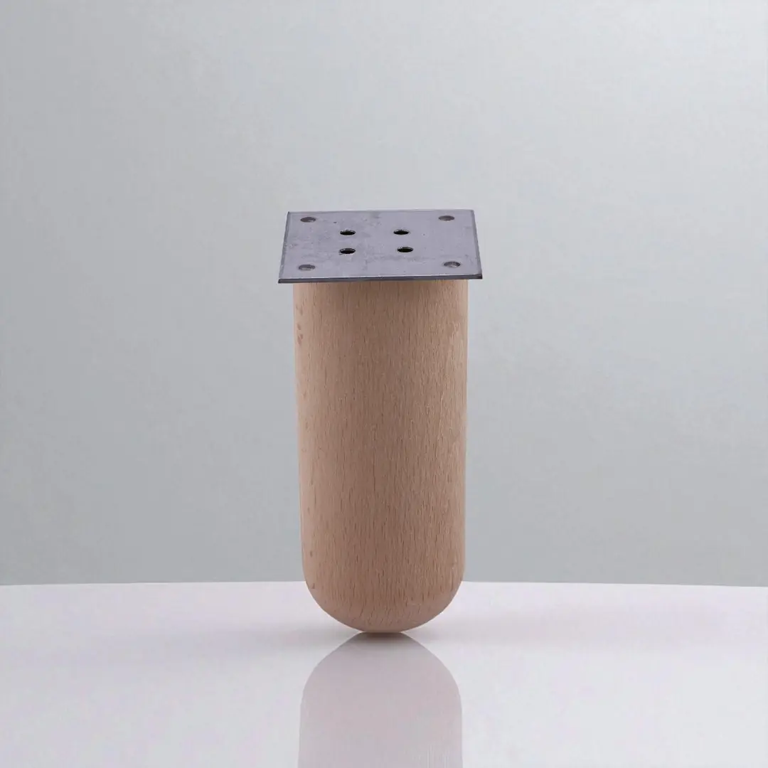 Bohem Doğal Ahşap Silindir Ayak 15 cm Aparat Dahil Mobilya Koltuk ...