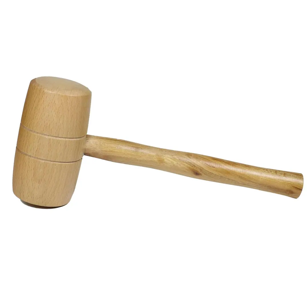 Eltos Ağaç Tokmak Ahşap Hobi Çekici Tokmağı 65 mm- Badem10