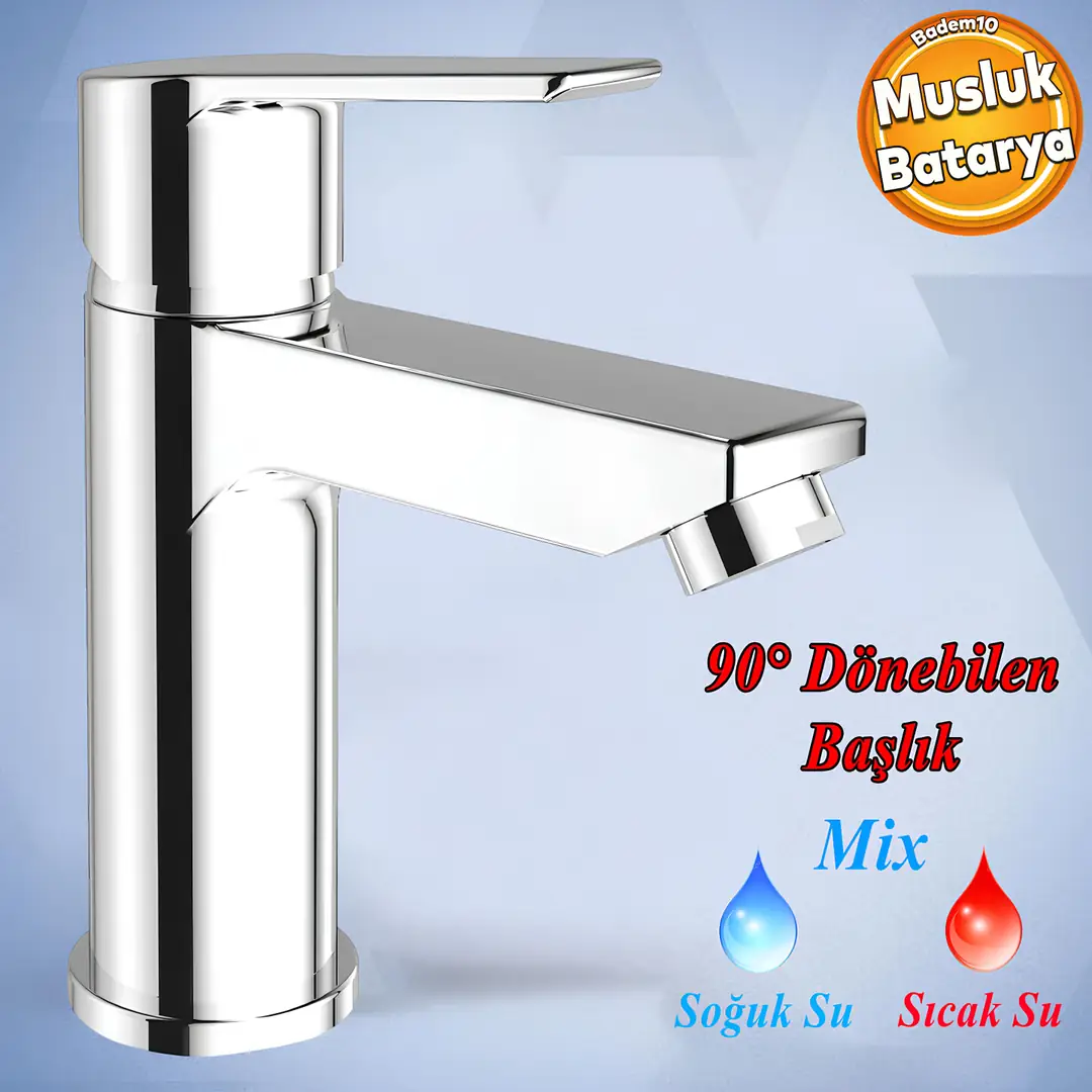 Mars Mix Batarya Krom Lavabo Banyo Mutfak Musluğu Musluk Mermer Tezgah ...