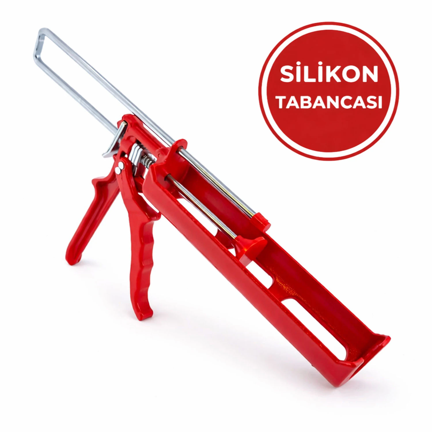 Metal Epoksi Silikon Tabancası Kırmızı Endüstriyel Kullanım Yapıştırıcı ...