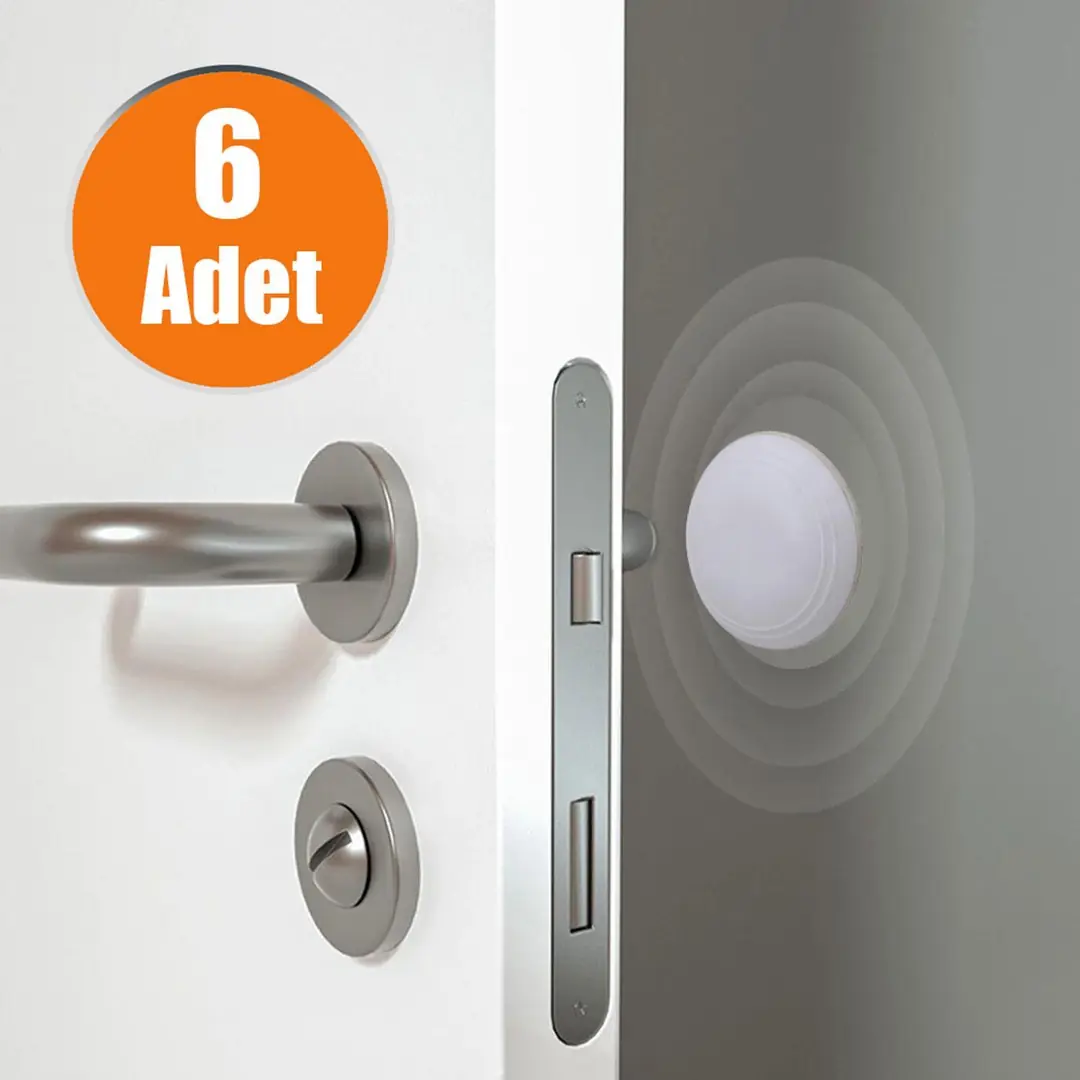 Kapı Stoperi Tamponu Kendinden Yapışkanlı Kapı Stopu Beyaz