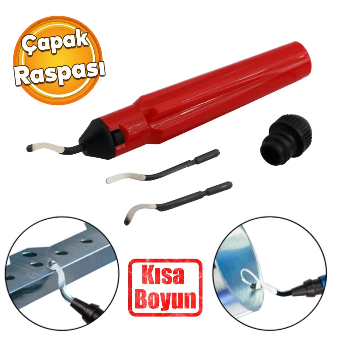 Kısa Saplı Çapak Alma Raspa Raspası Bıçağı Metal Kenar Parça Giderici