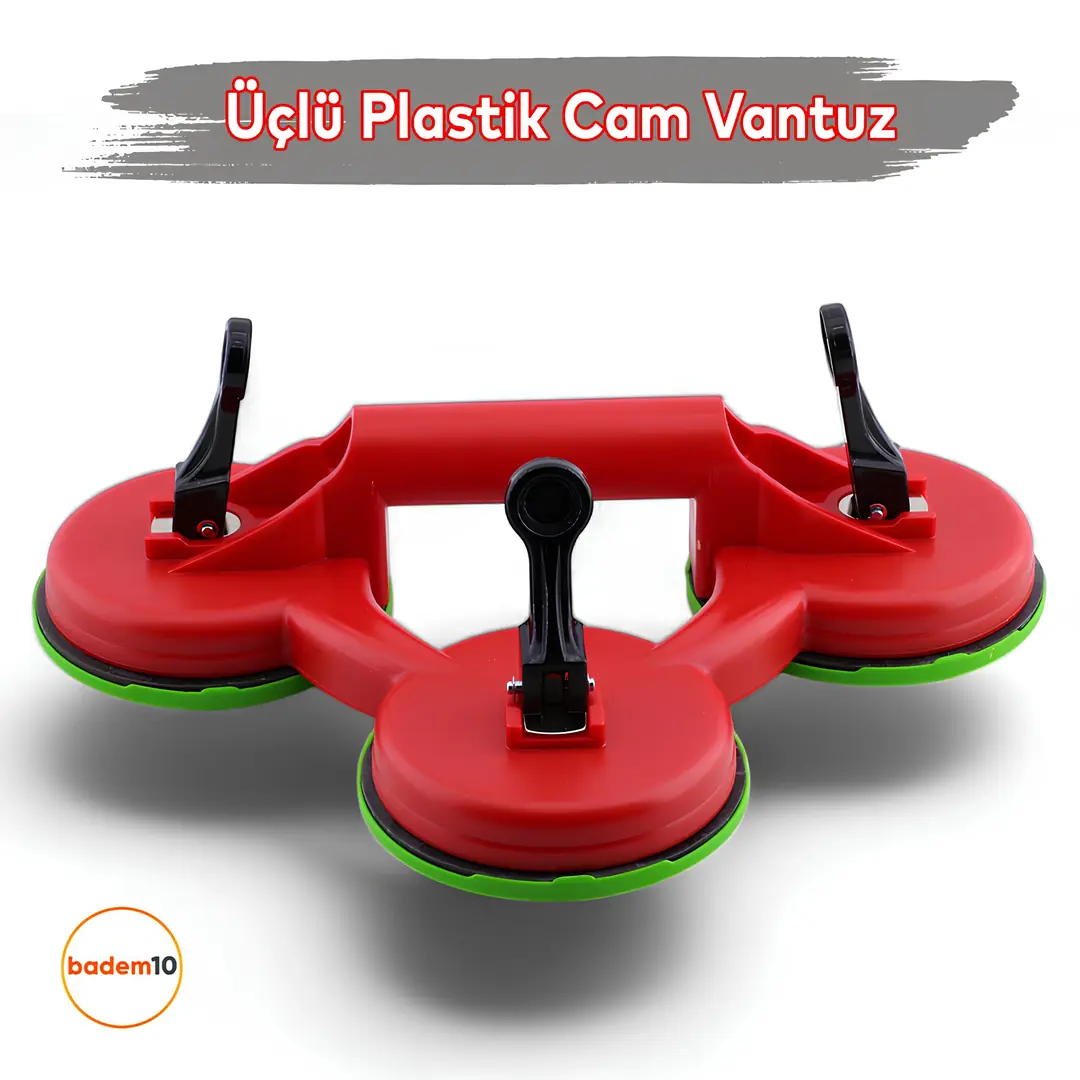 Üçlü Plastik Vantuz Vantus Cam Vakumlu Fayans Ahşap Tutucu Taşıma Araba ...