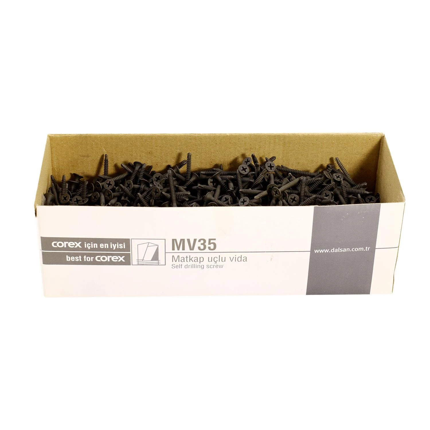 Dalsan Corex MV35 Matkap Uçlu Vida 3.5x35 1000 Adet- Badem10