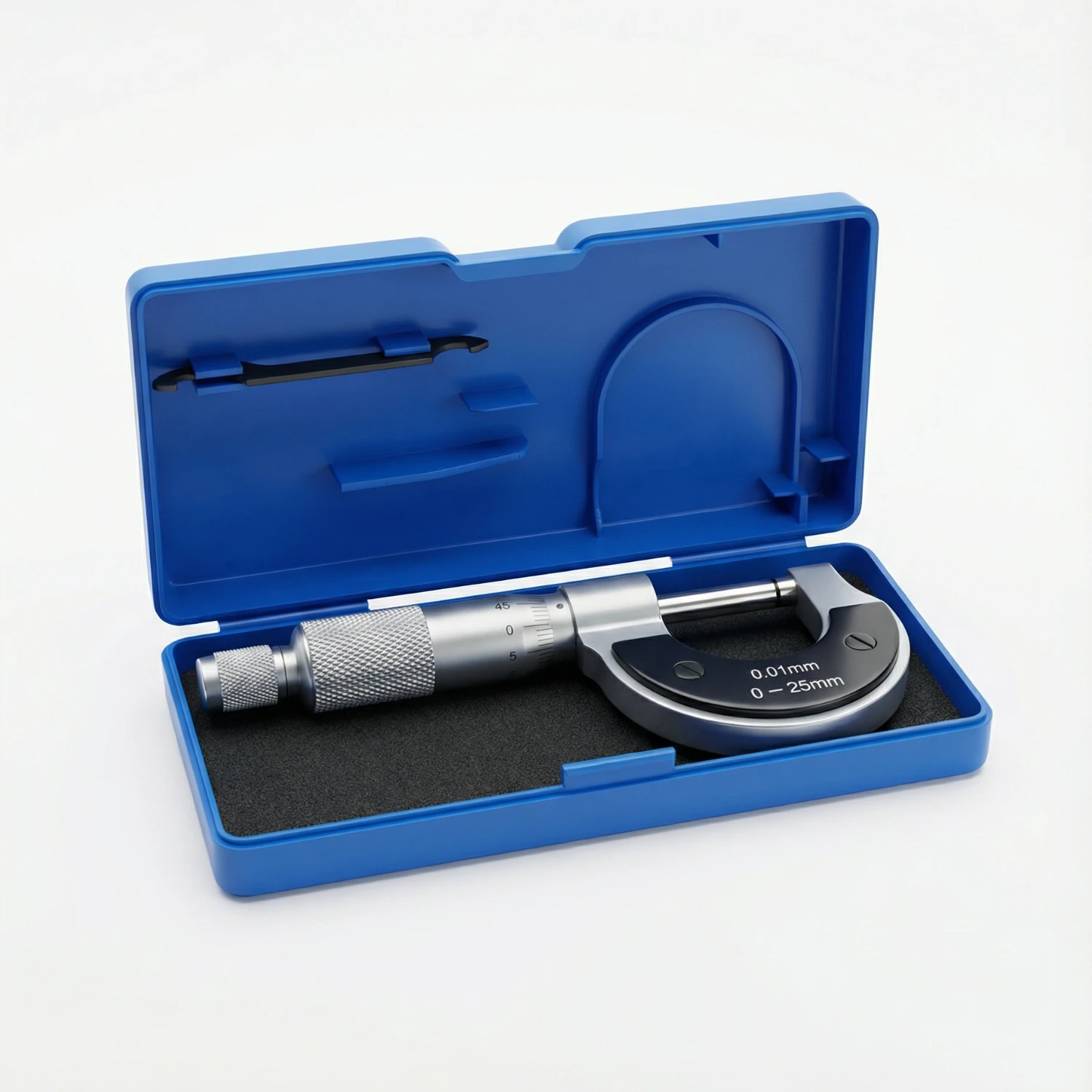 Ultra Hassas Ölçüm Aleti Mavi Saklama Kutusunda 0-25 mm Dış Çap ...