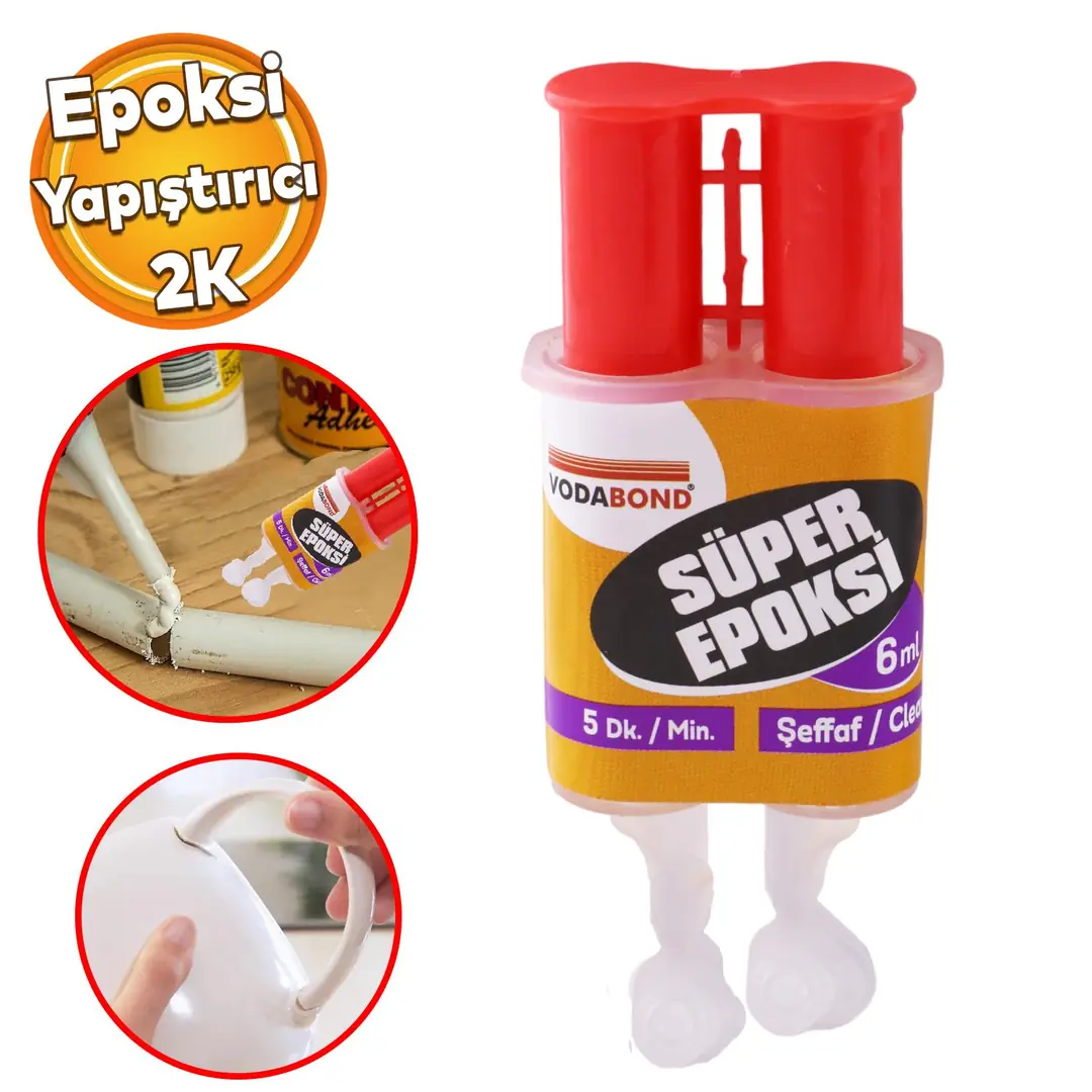 Güçlü Genel Amaçlı Epoksi Yapıştırıcı Metal Plastik Seramik Cam ...