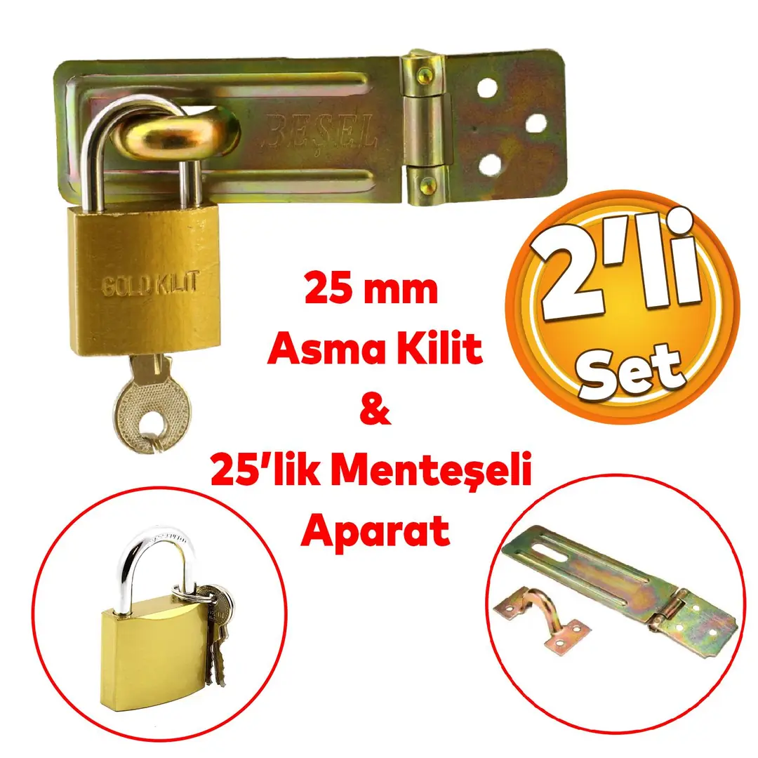 Sandık Kutu Askısı 25 Lik Menteşeli Kilit Aparatı Tosba Kilit 25 mm ...