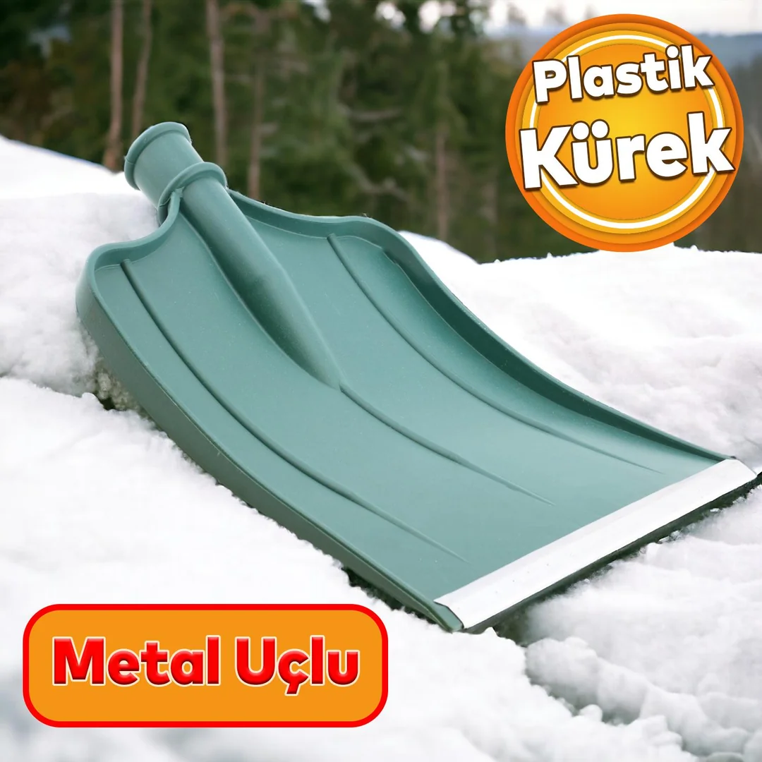 Plastik Faryap Kar Küreme Küreği Ahır Gübre Hayvan Pisliği Temizleme Yeşil 33x38 cm Kürek- Badem10