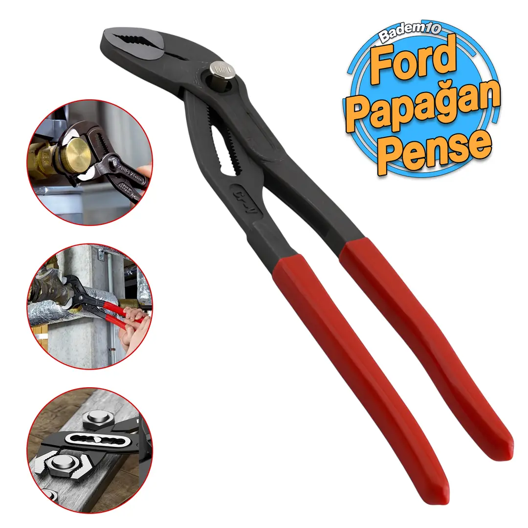 Rico Fort Ayarlı Düğmeli Papağan Pense 25 cm 250 mm Çok Amaçlı Pense ...