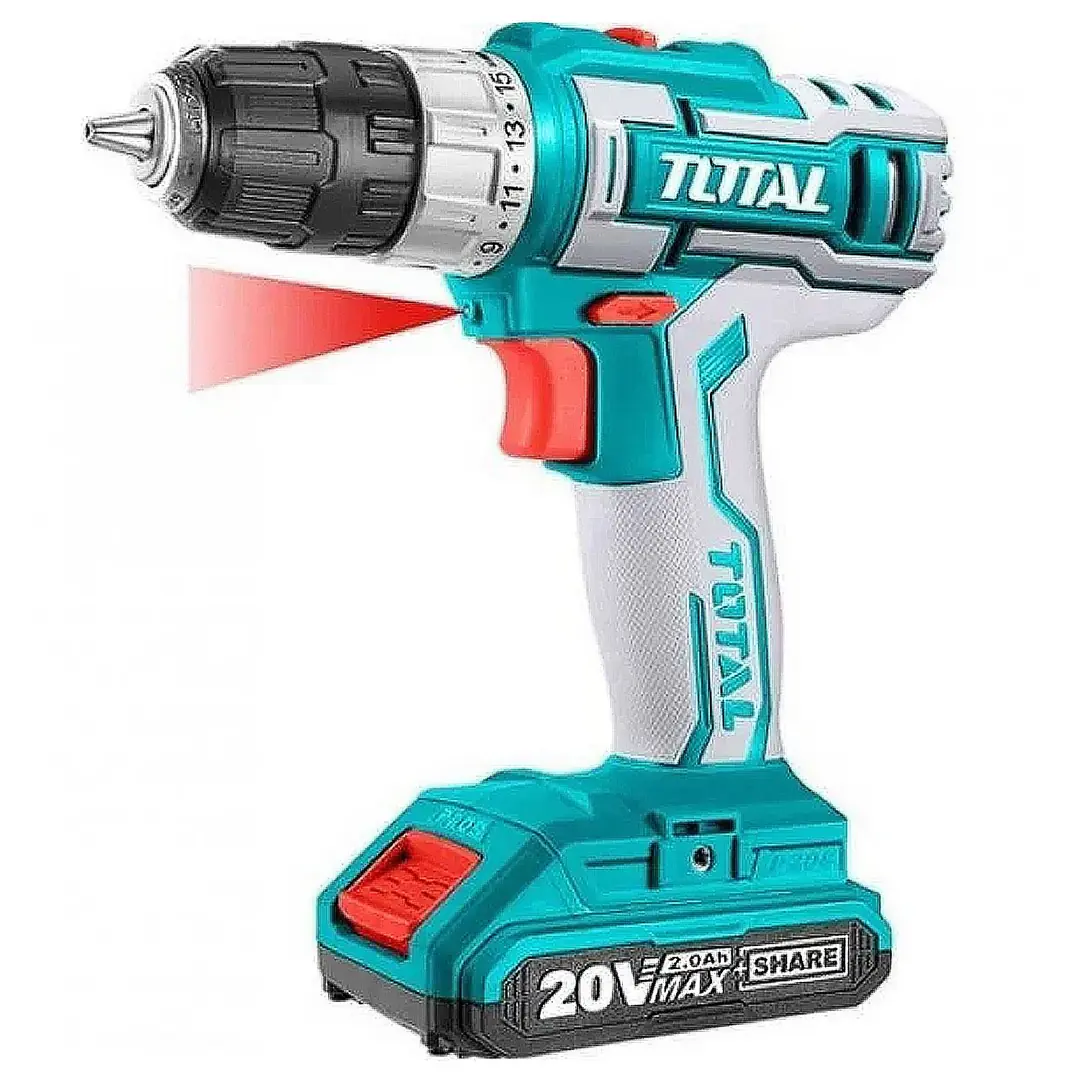 Total TIDLI2002 Çift Akülü Darbeli Vidalama Matkap 20V Lİ-ON- Badem10