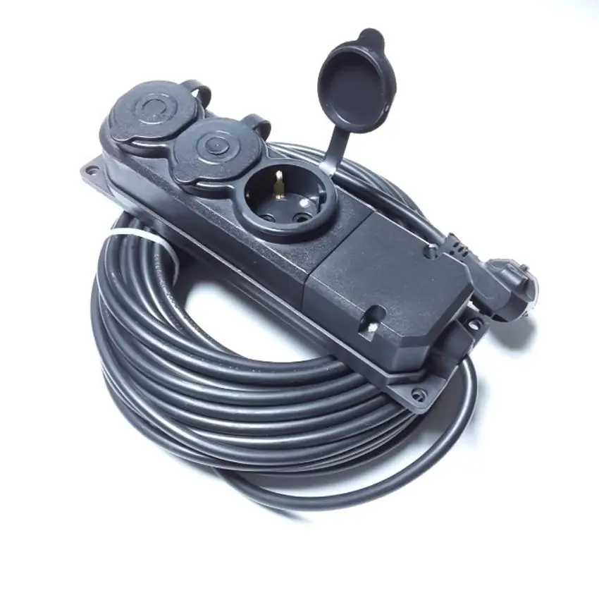 3 Lü Priz Monofaze Seyyar Uzatma Kablosu 3x1,5 mm 30 Metre- Badem10