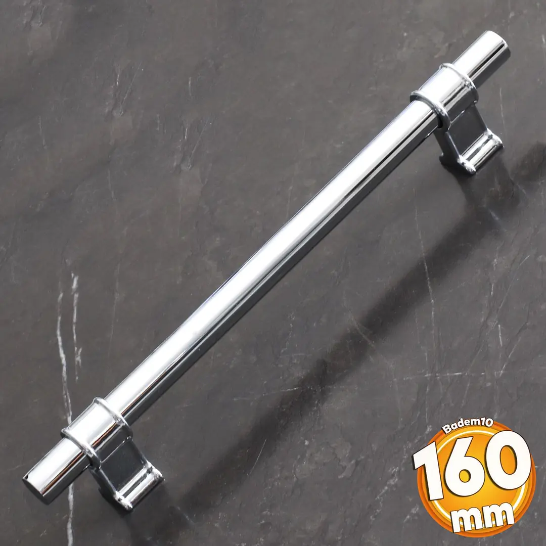 Hisar 160 mm Krom Metal Kulp Mobilya Çekmece Mutfak Dolabı Dolap Kapak