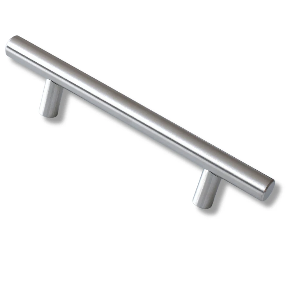 Pürüzsüz İnox Metal Kulp (96 mm - 9.6 cm) Mobilya Mutfak Çekmece Dolap ...