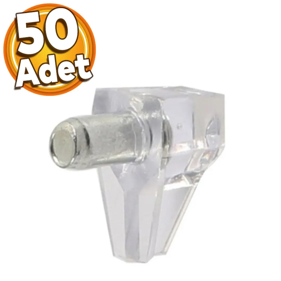 Raf Pimi Şeffaf Cam Ahşap Metal Raf Tutucu Çivisi Mobilya Dolap Pimi ...