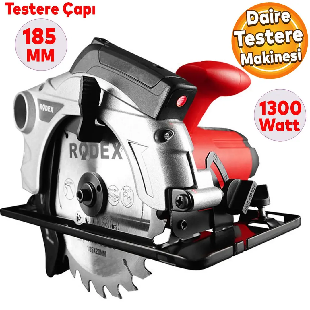 Rodex RDX3821 Daire Testere Sunta Kesme Testere Daire Testere 185 mm ...