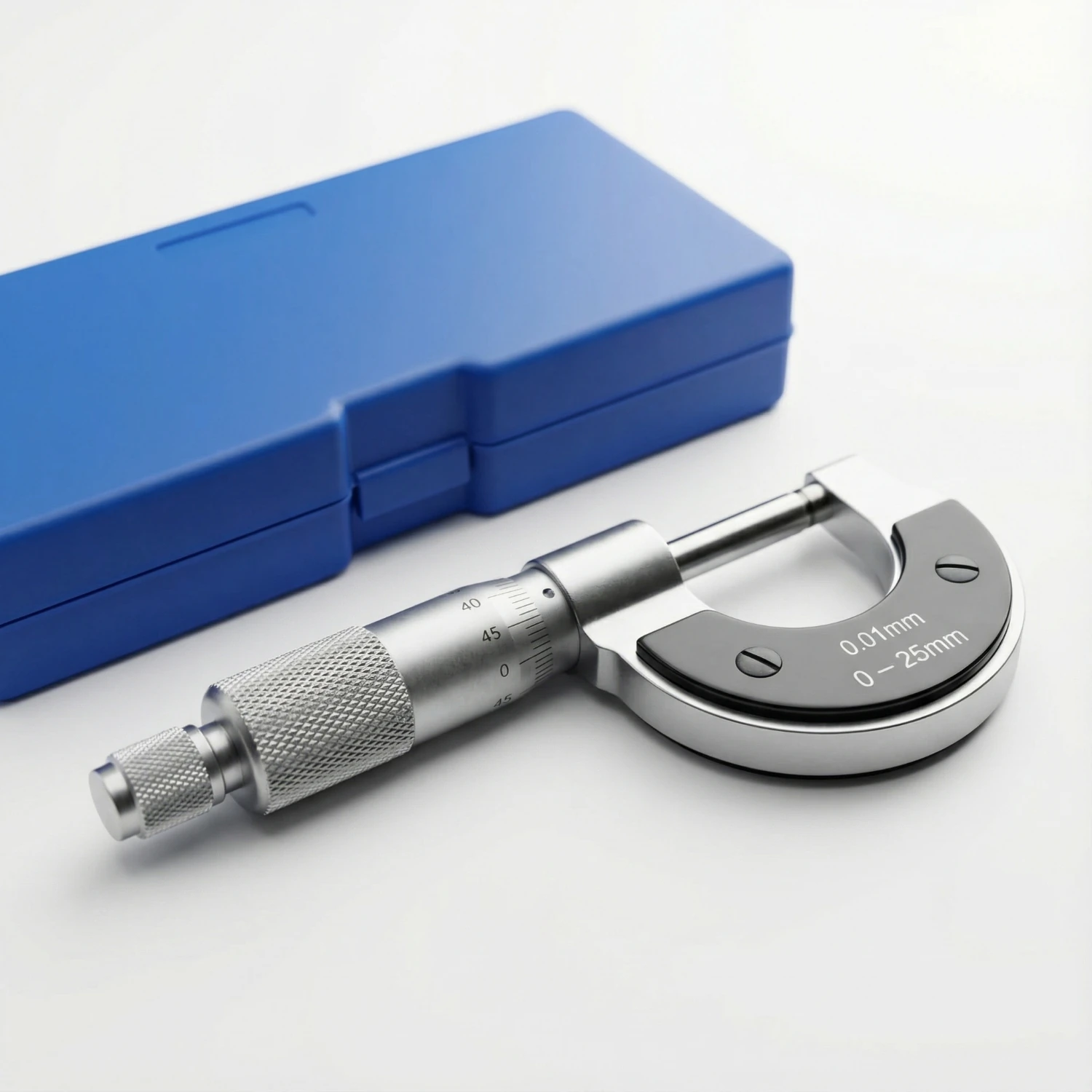 Ultra Hassas Ölçüm Aleti Mavi Saklama Kutusunda 0-25 mm Dış Çap ...
