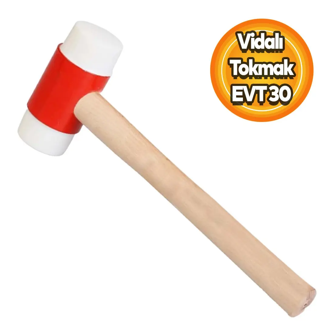 Eltos Vidalı Ahşap Saplı Tokmak Çekiç Seramik Fayans Karo Döşeme ...