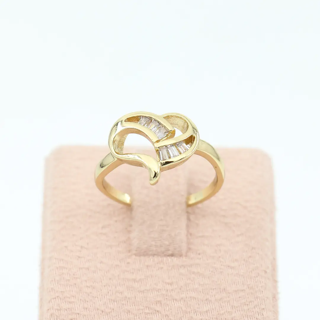 Heart 14 Karat Colored Ring