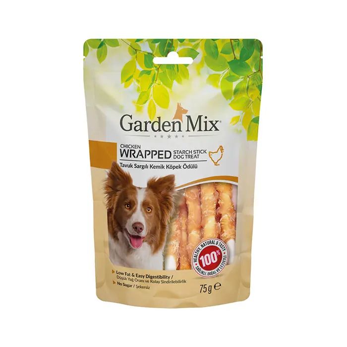 Garden Mix Tavuk Sargılı Kemik Köpek Ödülü 75 Gr