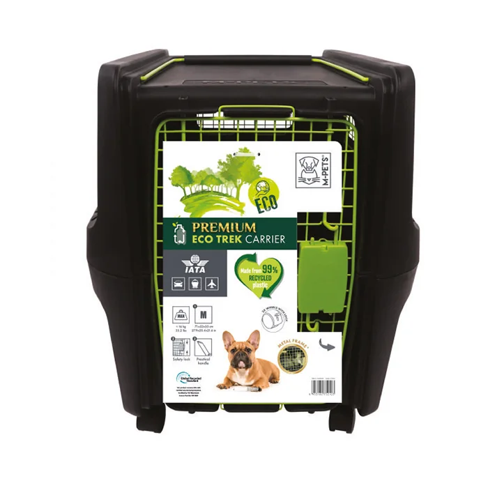 M-PETS Premium ECO IATA Onaylı Tekerlekli Köpek Taşıma Kafesi Medium 71x52x55cm