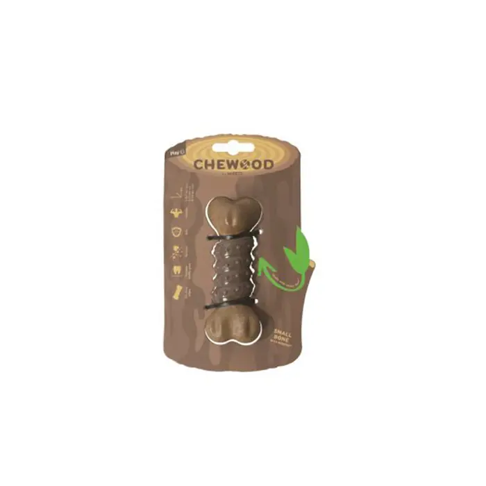M-PETS Chewood Rubber Çiğnenebilir Kemik Köpek Oyuncağı Small