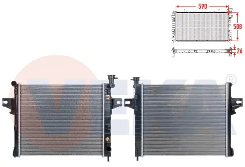 JEEP Grand Cherokee WJ Su Radyatörü 52079883AB