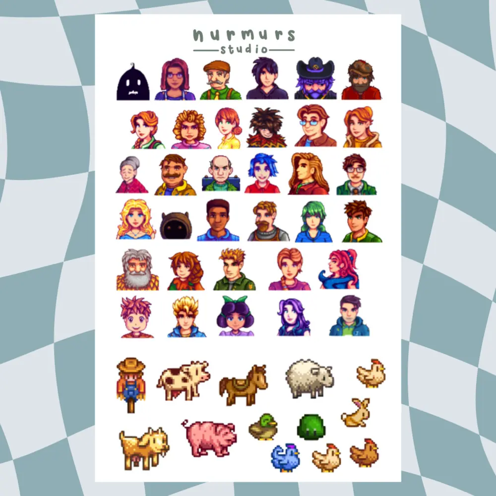 Stardew Valley Sticker Seti