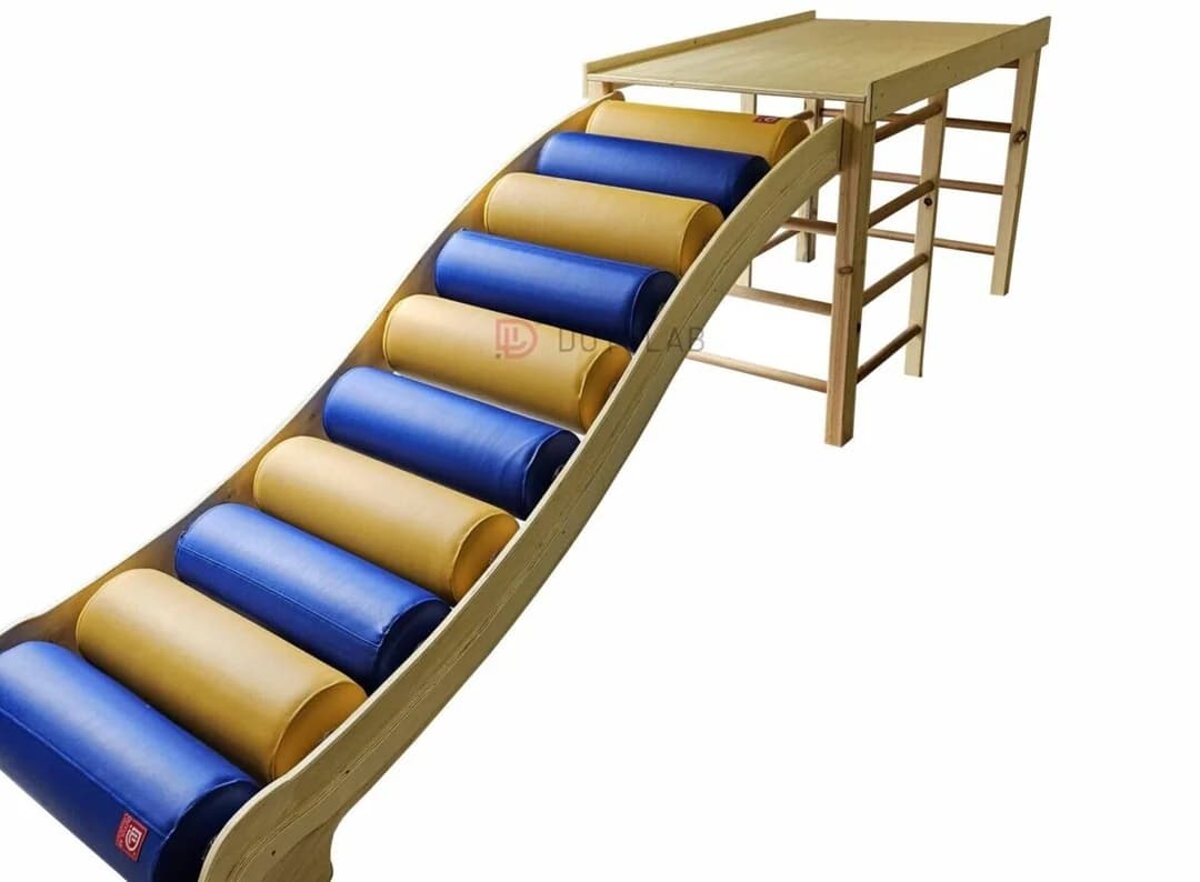 Invite Children to Explore the Sensory World with the Wavy Roller Slide Set