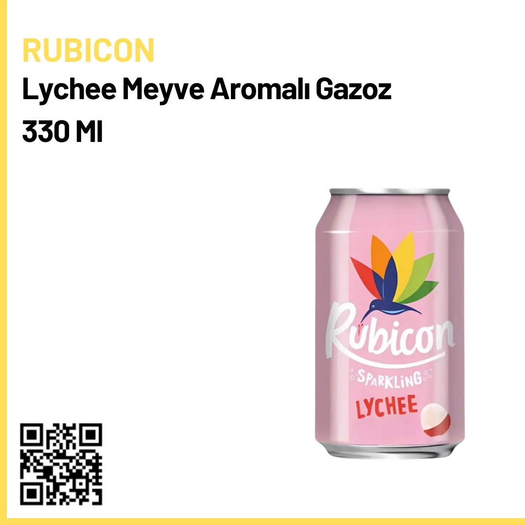 Rubicon Lychee Meyve Aromalı Gazoz 330 Ml
