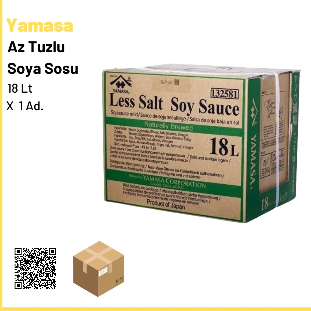 Yamasa Less Salt Soy Sauce Az Tuzlu Soya Sosu 18 Lt - YAMASA | Türkiye ...