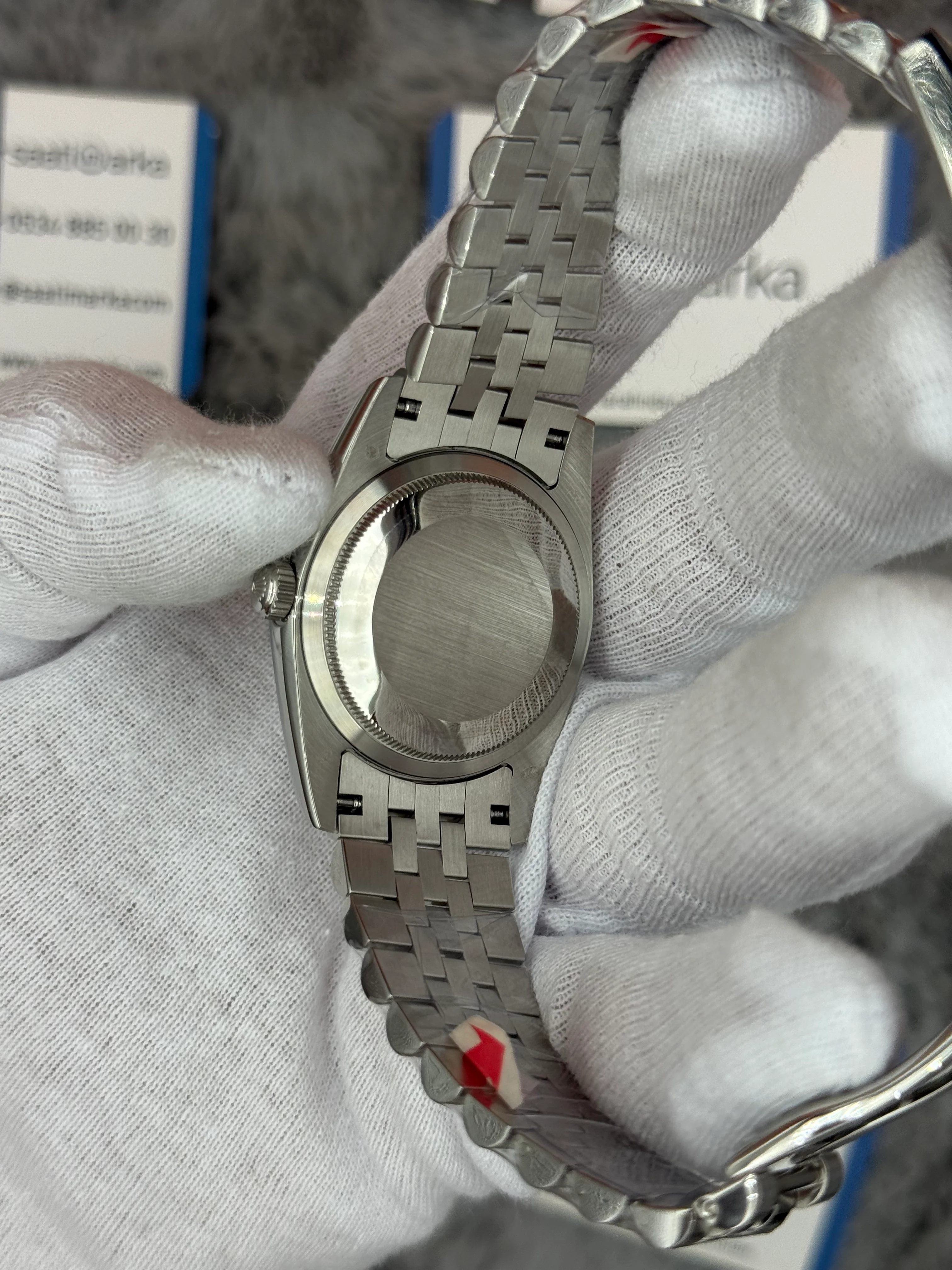 ROLEX Datejust 36mm gri kadran silver kasa silver jubilee kordon