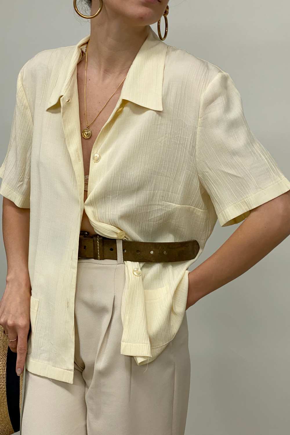 Vintage Renkli Düz Gömlek Modelleri ve Fiyatları - Sentetik Sezar