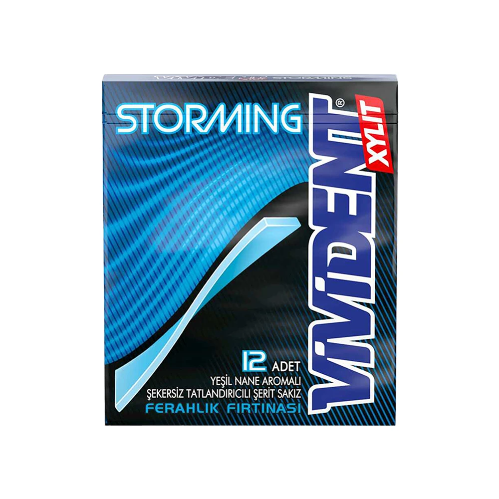 Vivident Storming Yeşil Nane Aromalı Sakız 33 g