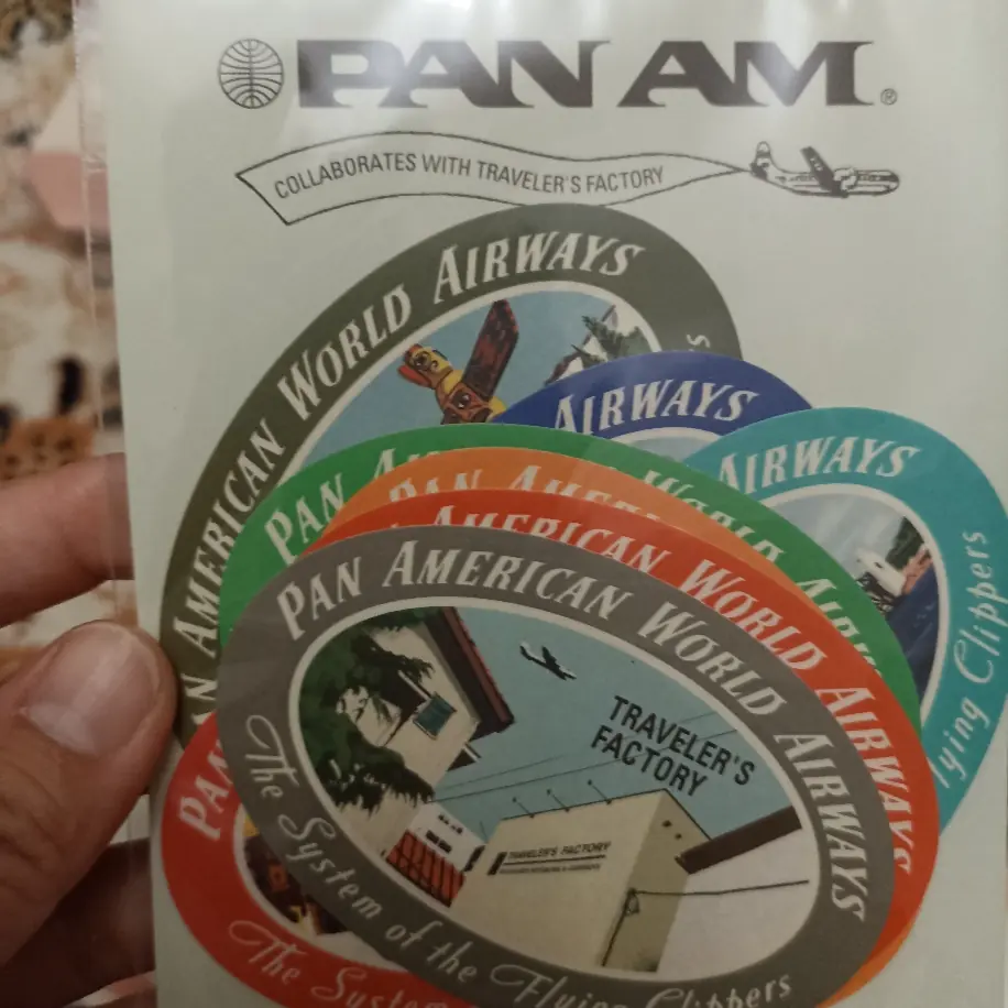 TN x PAN AM sticker seti B