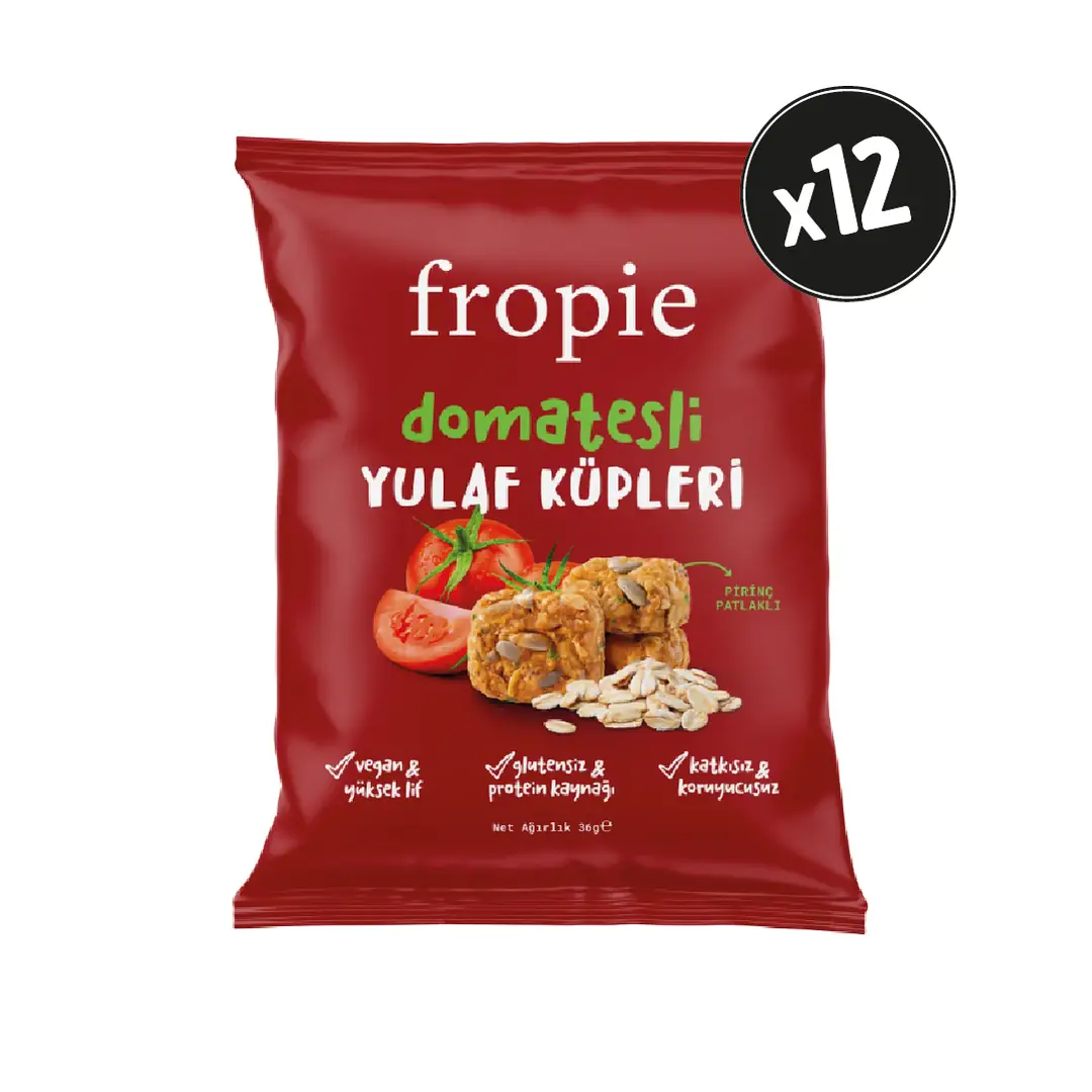 Yulaf Küpleri Domatesli 36g x 12 Adet