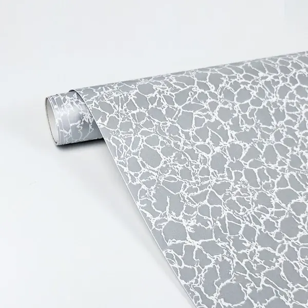 Kendinden Yapışkanlı Folyo Pvc Kaplama Gri&Beyaz 45cmx15 Mt