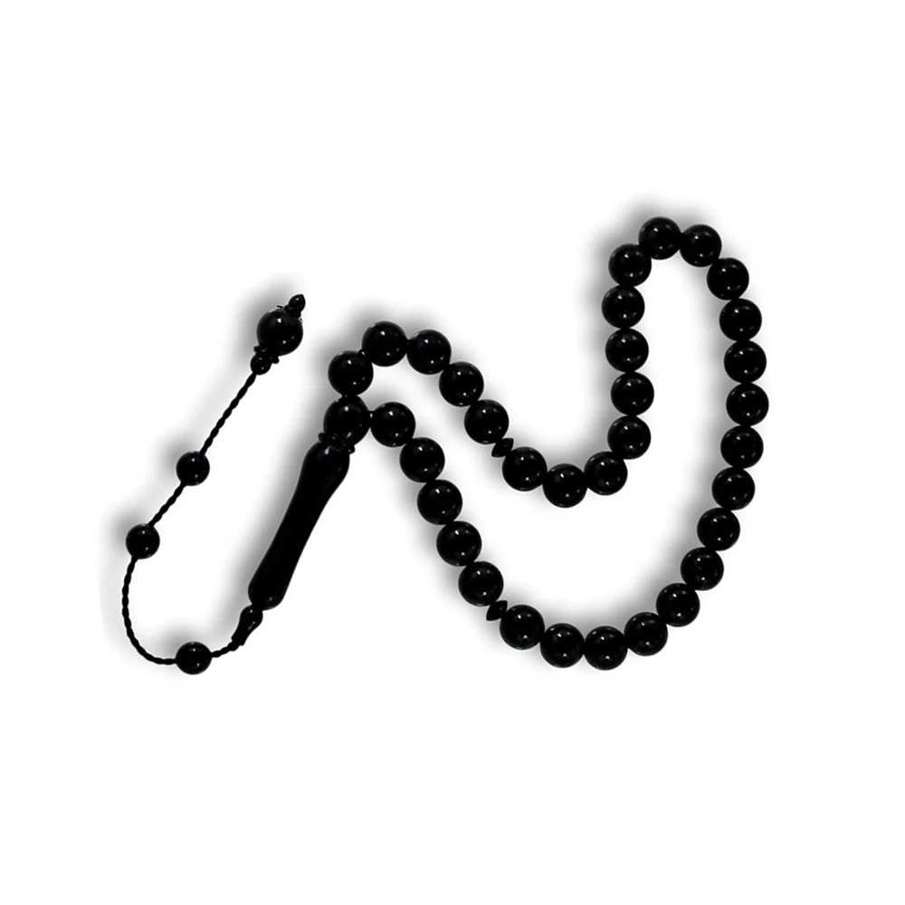 Küre Kesim Erzurum Oltu Taşı Tesbih Sistemli Kumpaslı İşlemesiz - 6,5 ...