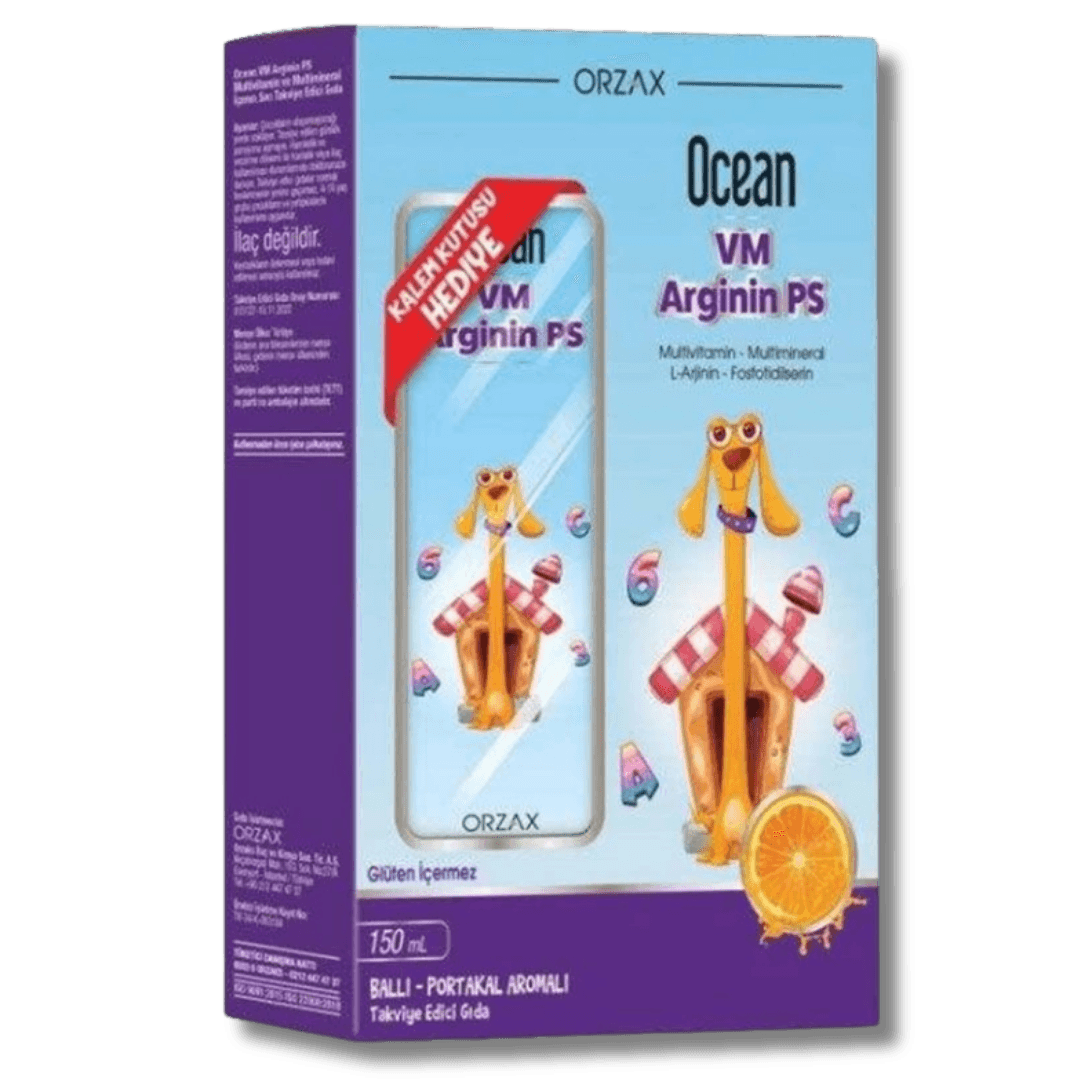 Orzax Ocean VM Arginin PS Takviye Edici Gıda 150 ml - Kalem Kutusu ...