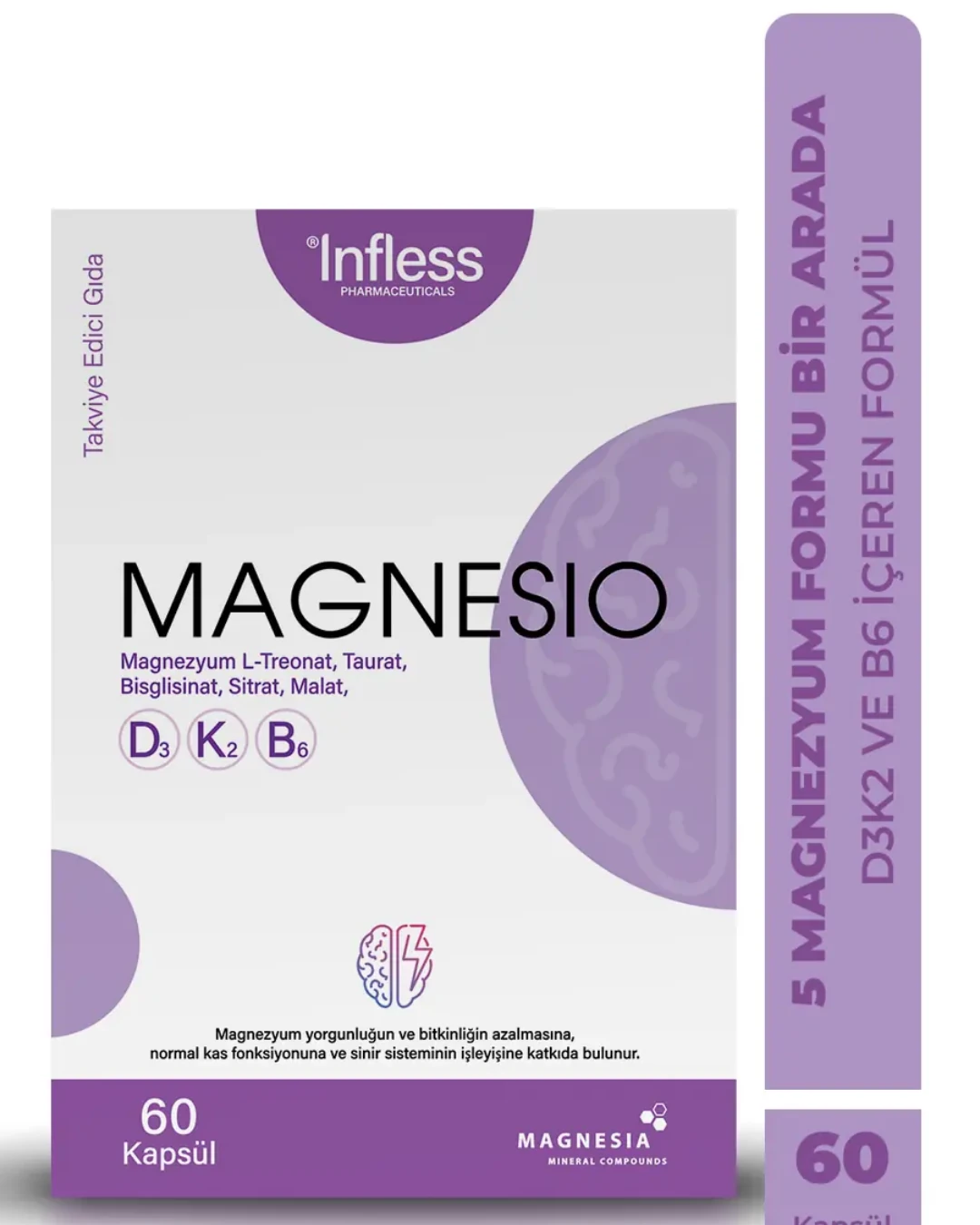 INFLESS Magnesio, Magnezyum Kompleks 60 Kapsül Fiyatı ve Yorumları