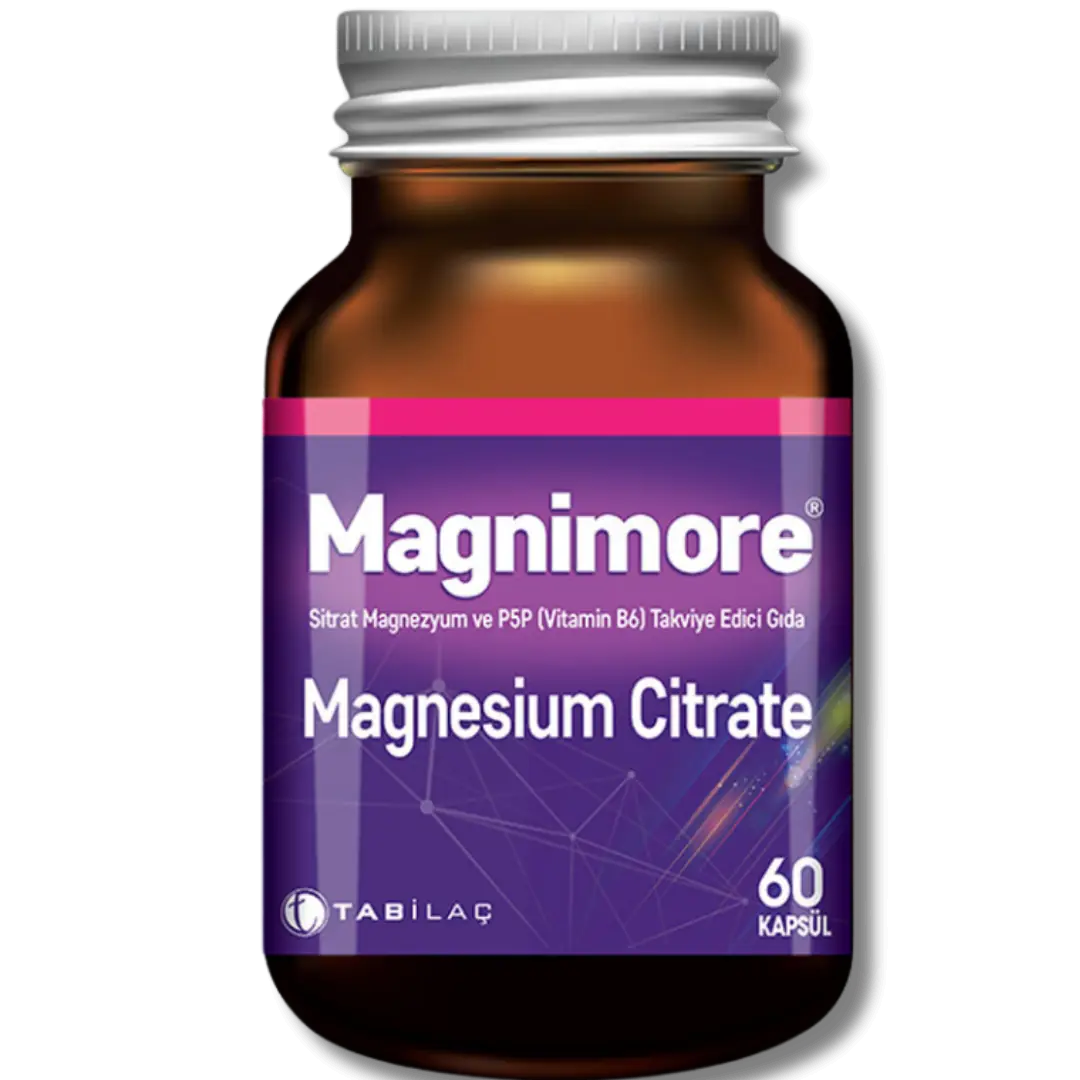 Magnimore Magnesium Citrate ve P5P (Vitamin B6) 60 Kapsül Ürün Fiyatı ...