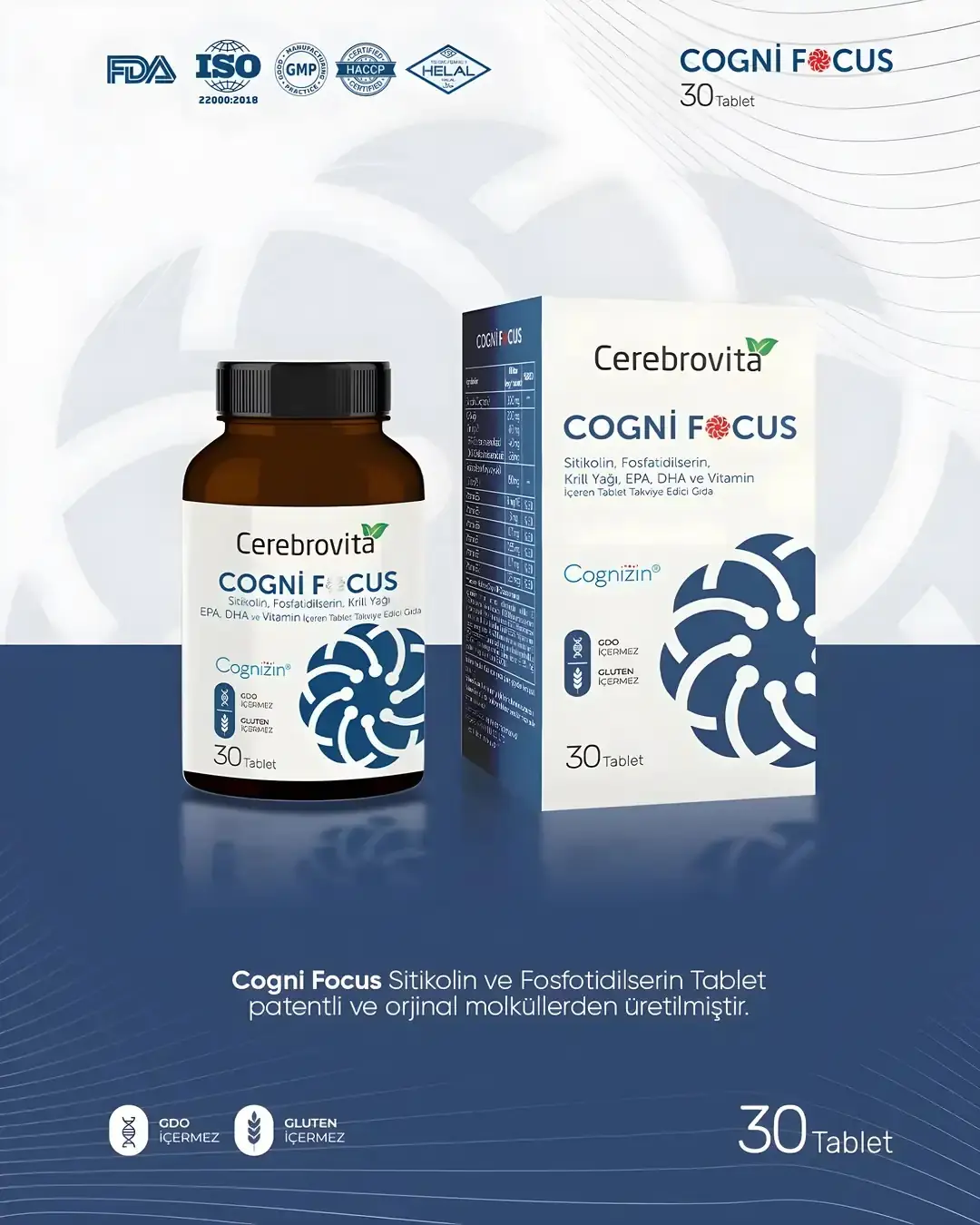 Cerebrovita Cogni Focus Tablet-30 Tablet Fiyatı ve Yorumları