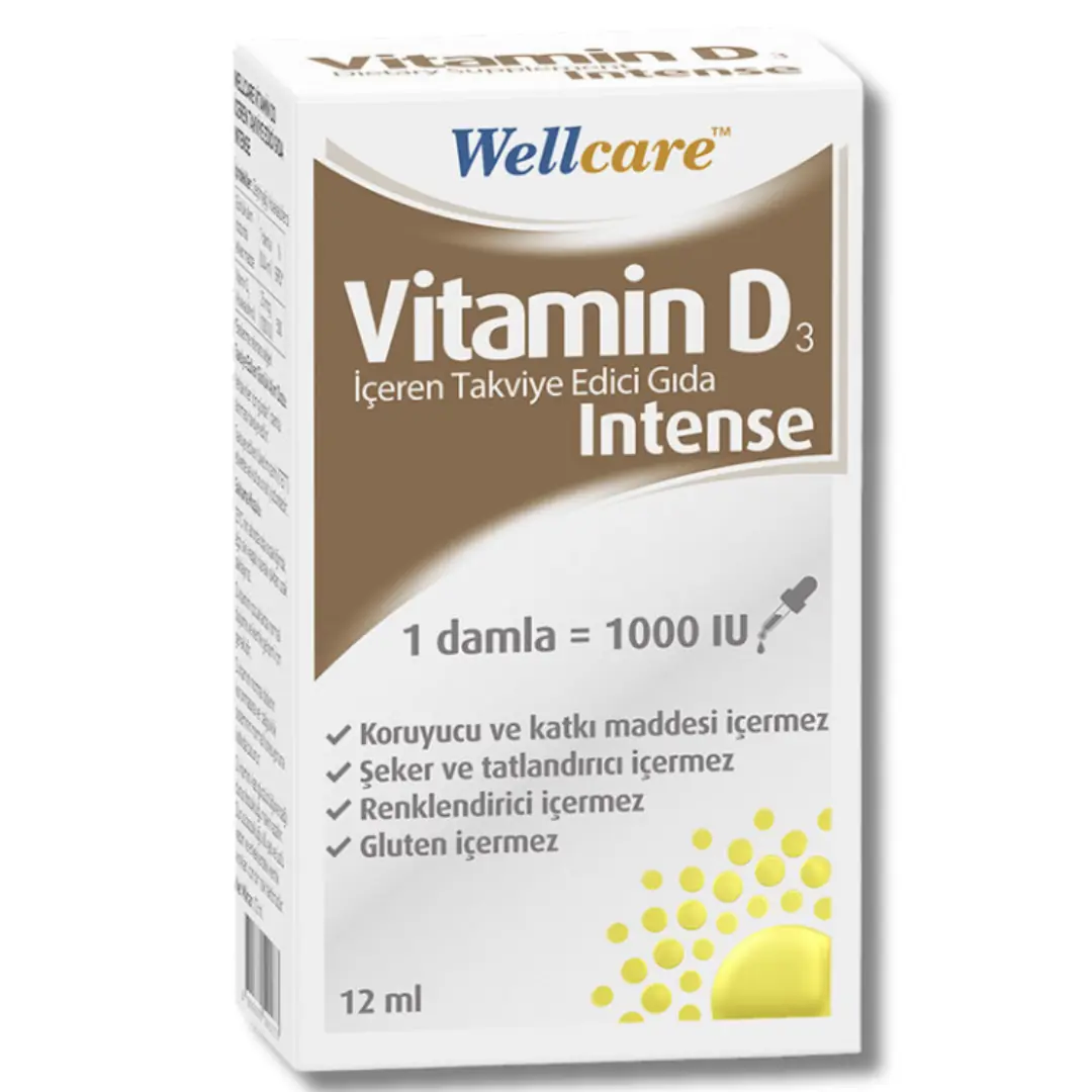 Wellcare Vitamin D3 Intense Takviye Edici Gıda 12 ml Fiyatları