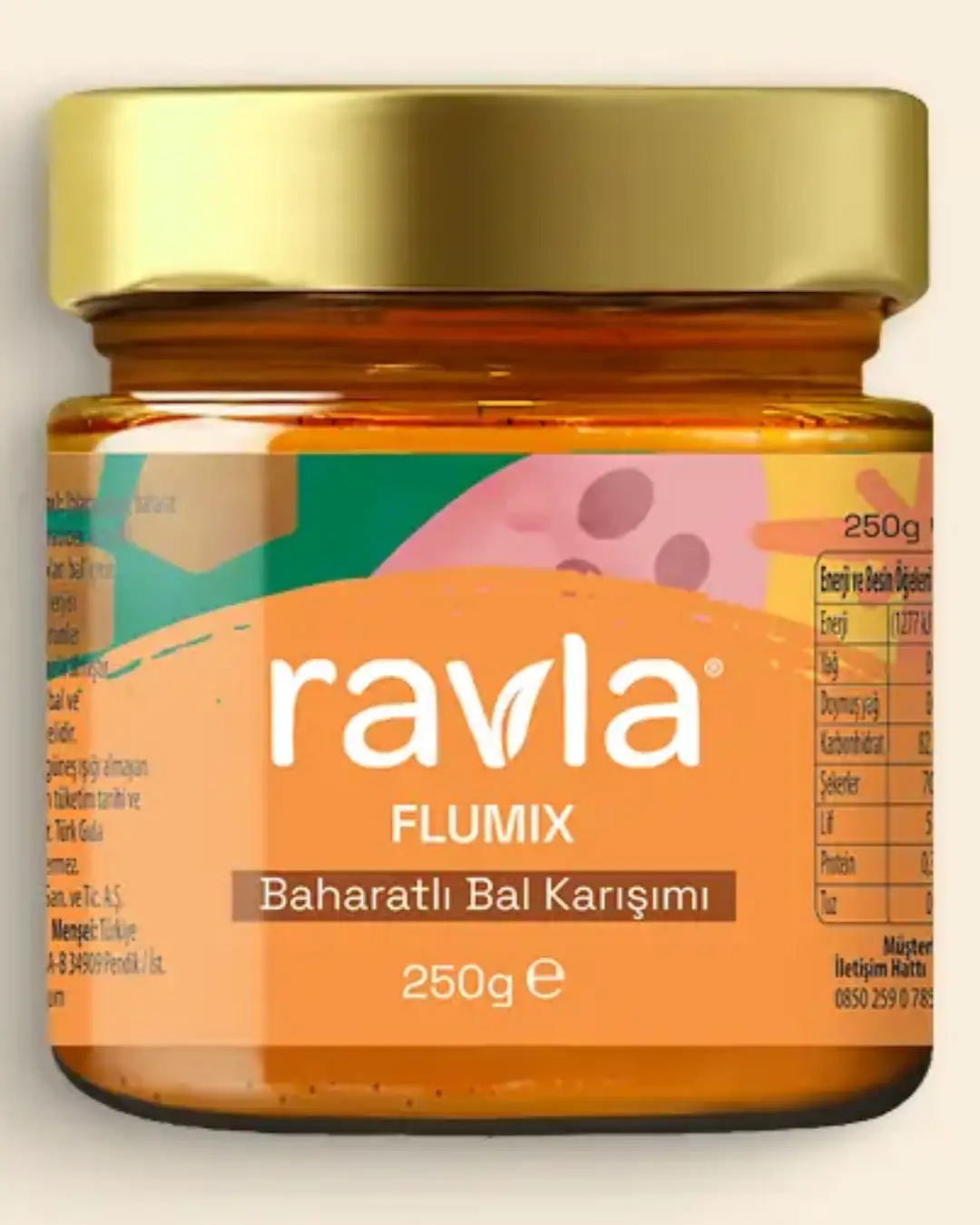 Ravla Flumix Baharatlı Bal Karışımı - 250g Fiyatı ve Yorumları