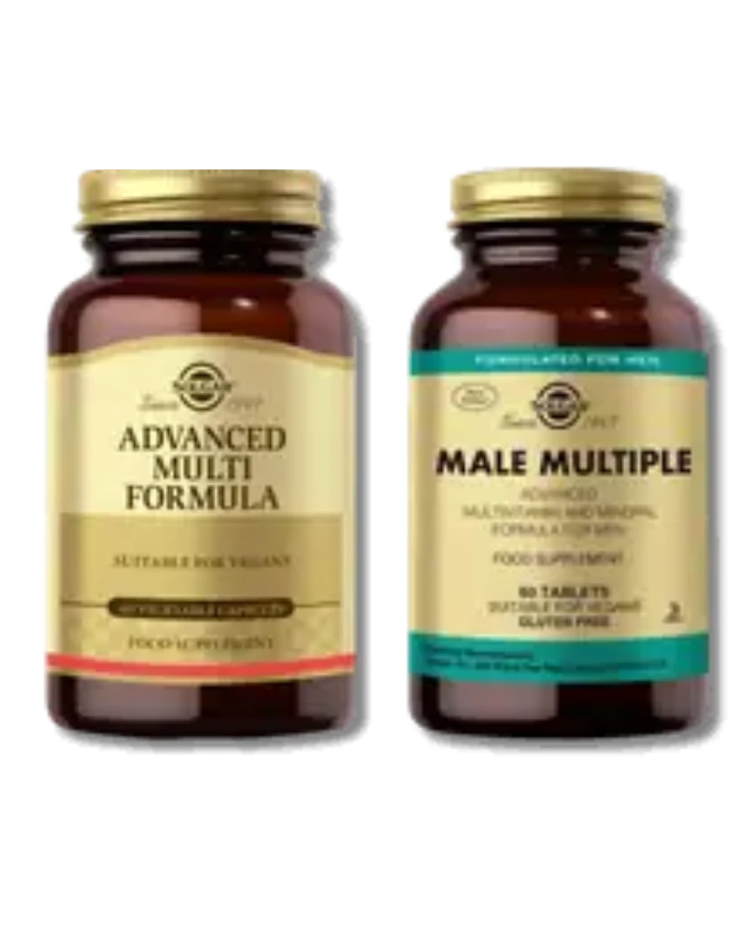 Solgar Advanced Multi Formula 60 Kapsül+Solgar Male Multiple 60 Tablet