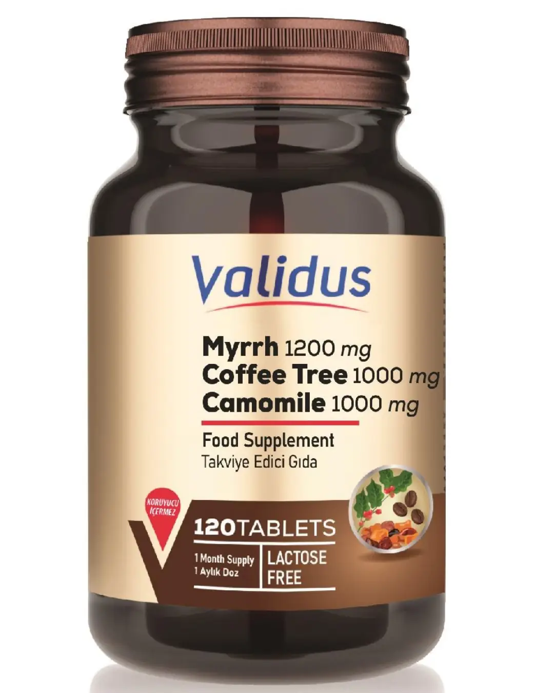 Validus Myrrha 1200 mg + Coffee Tree 1000 mg 120 Tablet