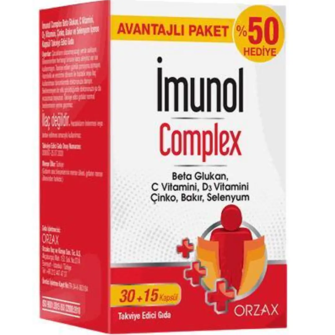 ORZAX İmunol Complex 45 Kapsül Fiyatı ve Yorumları