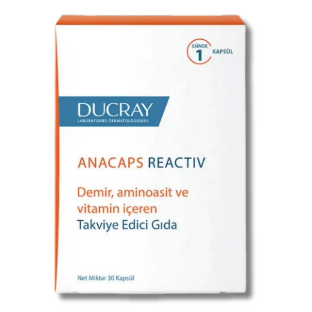 Ducray Anacaps Reactiv Takviye Edici Gıda 30 Kapsül Ürün Fiyatı ve ...